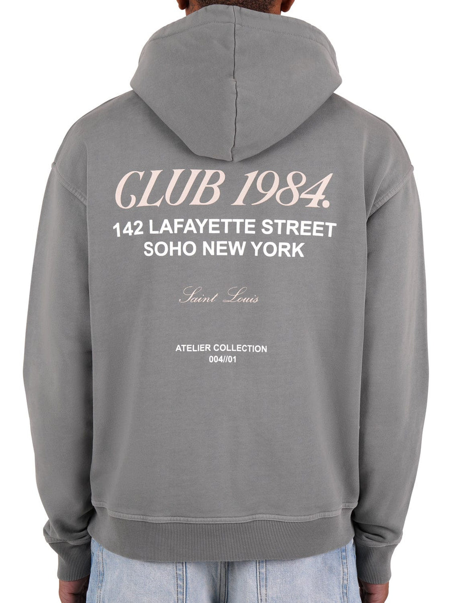 Soho Hoodie - Washed Light Grey – CLUB 1984